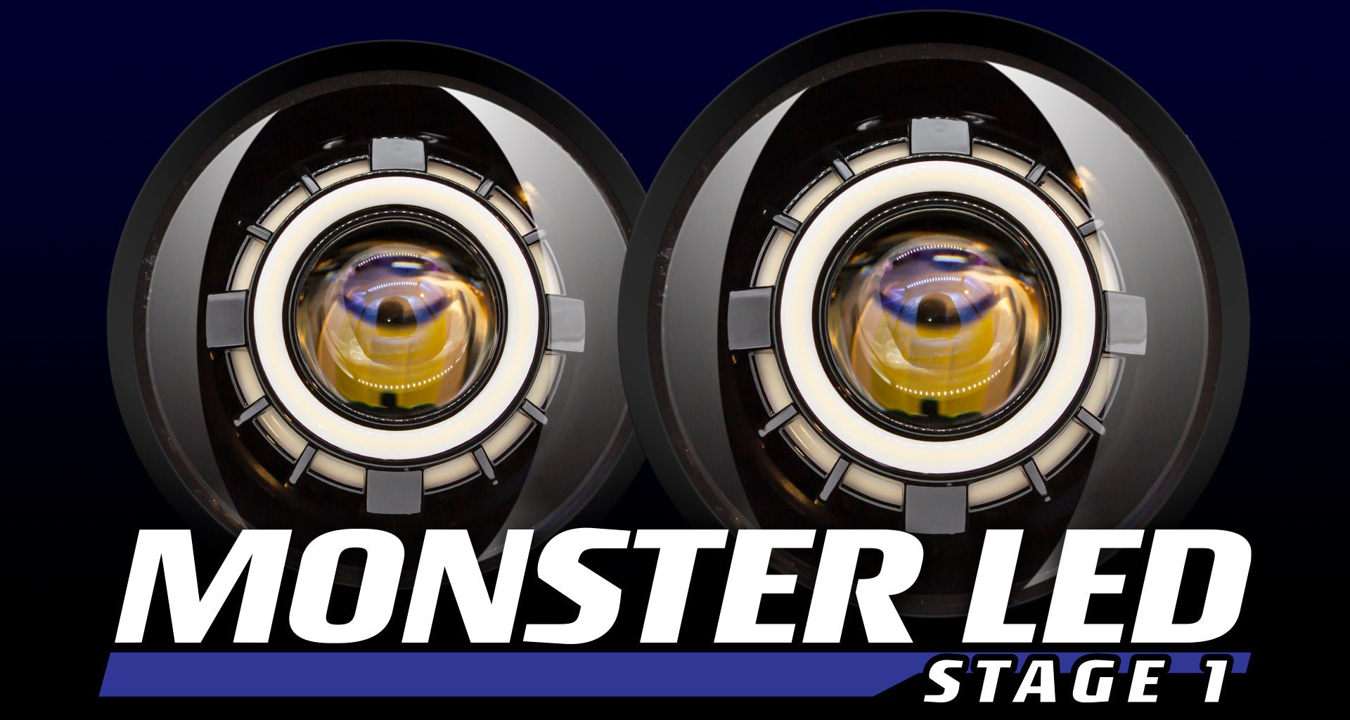 MONSTER Stage 1 Hummer H3 Headlights | Bi-LED Projector Headlights ...